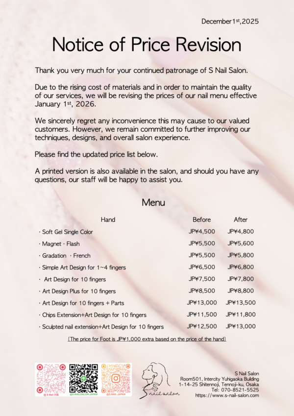 Notice of Price Revision - KinGen Co., Ltd.