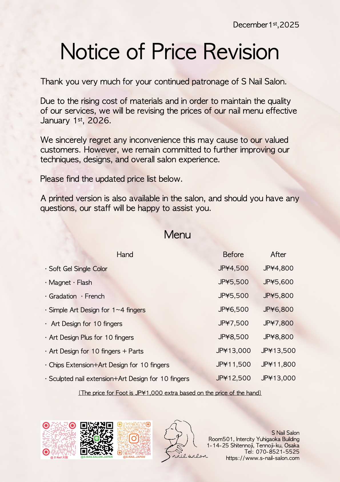 Notice of Price Revision - KinGen Co., Ltd.